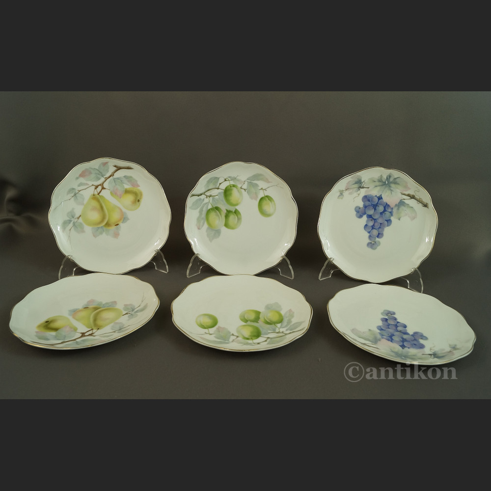 Talerze porcelanowe z owocami Rosenthal 1901r - Galeria Antikon Talerze porcelanowe z owocami Rosenthal 1901r - Galeria Antikon