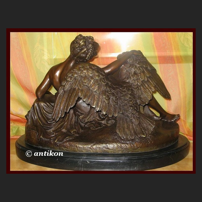 Leda i łabędź wielka rzeźba z brązu Zeus mitologia - Galeria Antikon